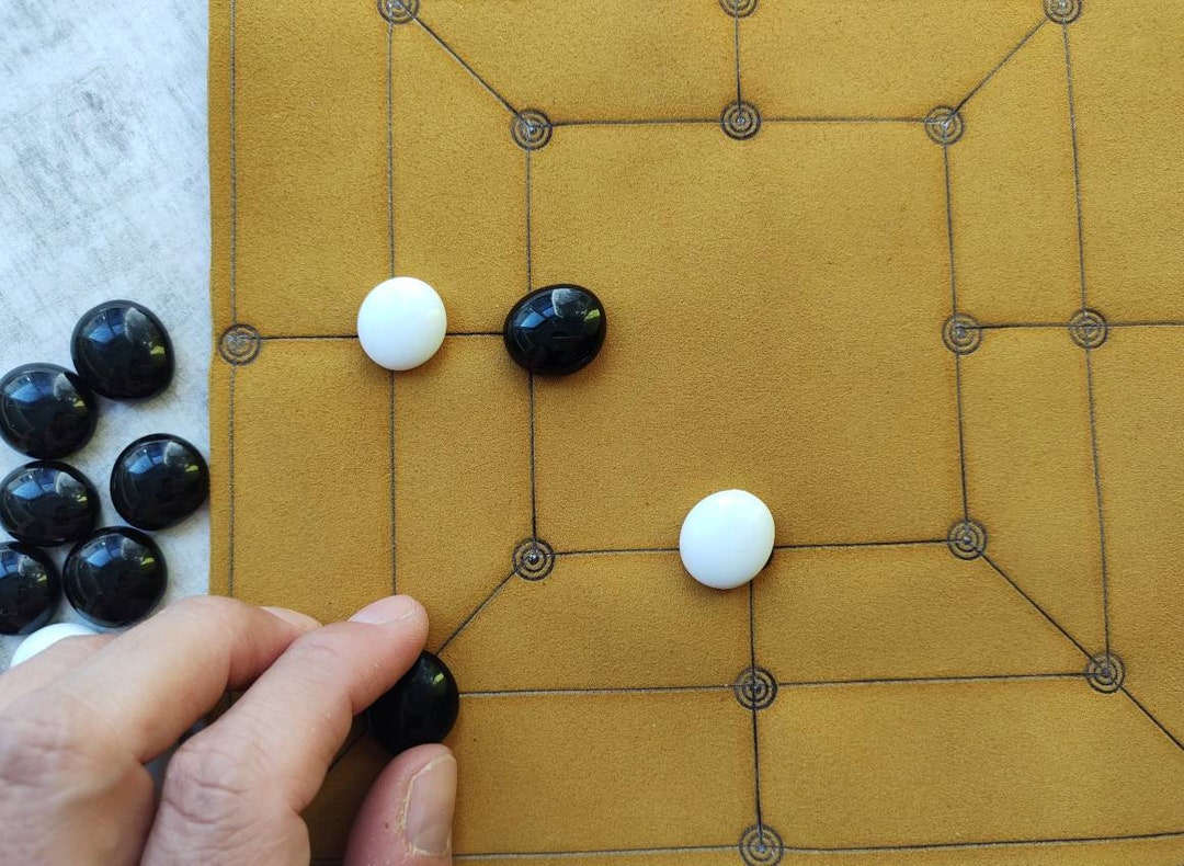 Handmade Leather Nine Mens Morris Game: Ancient Roman Board Game - Etsy