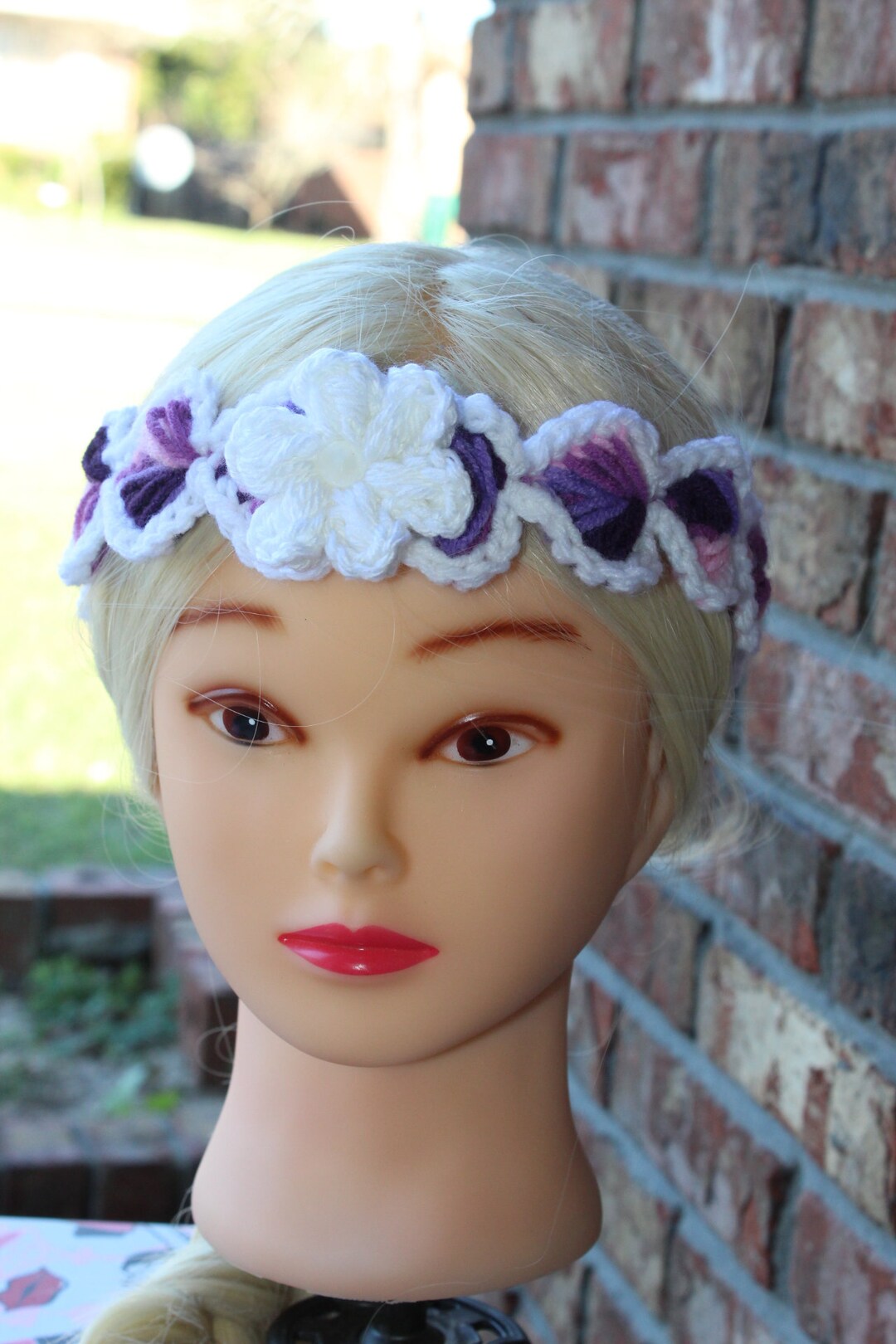 San Valentine-handmade Crochet Headband-hearts Headband-accessory San ...