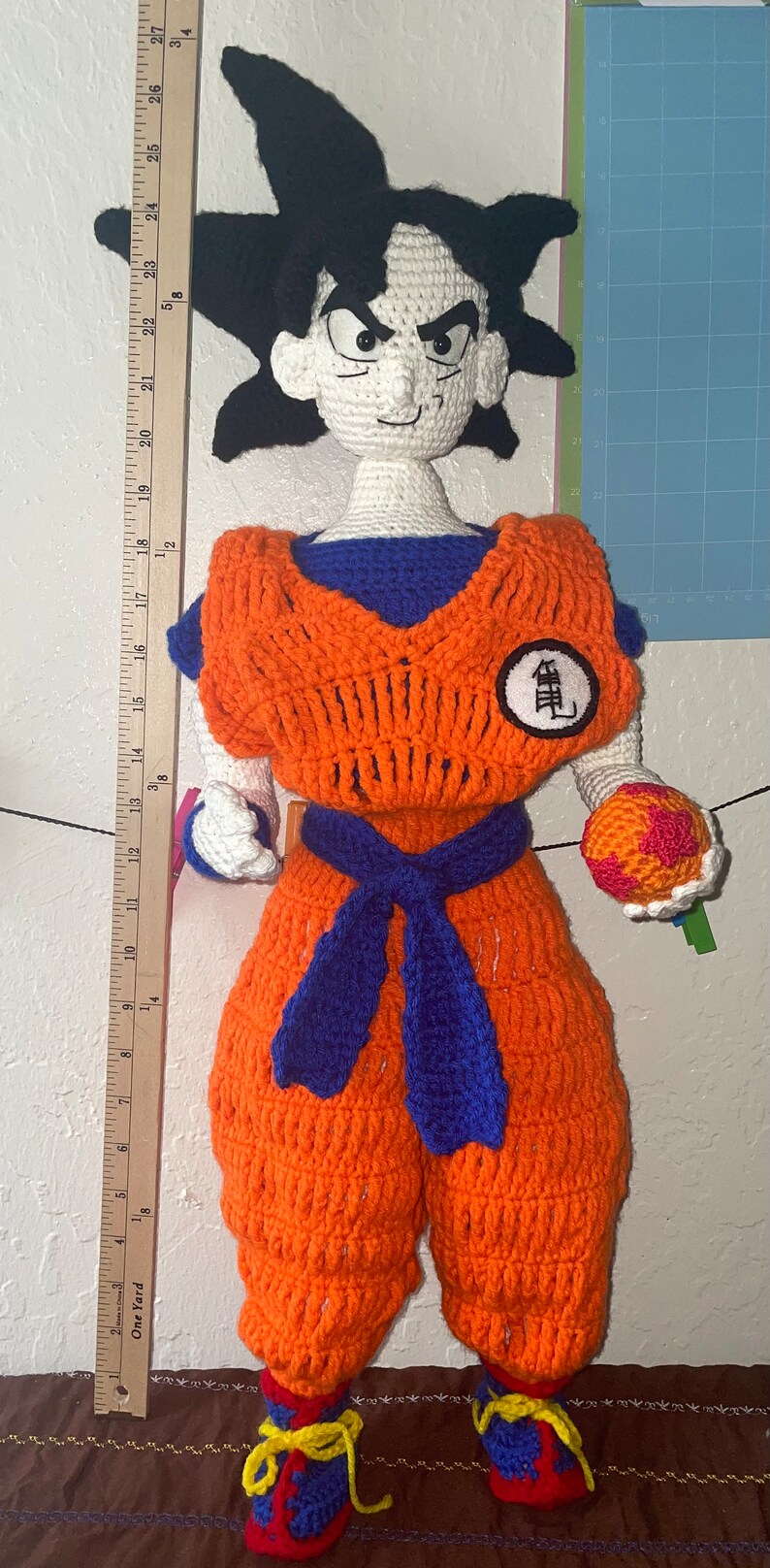 Goku 27 Tall Handmade Crochet /inspired Manga Character - Etsy