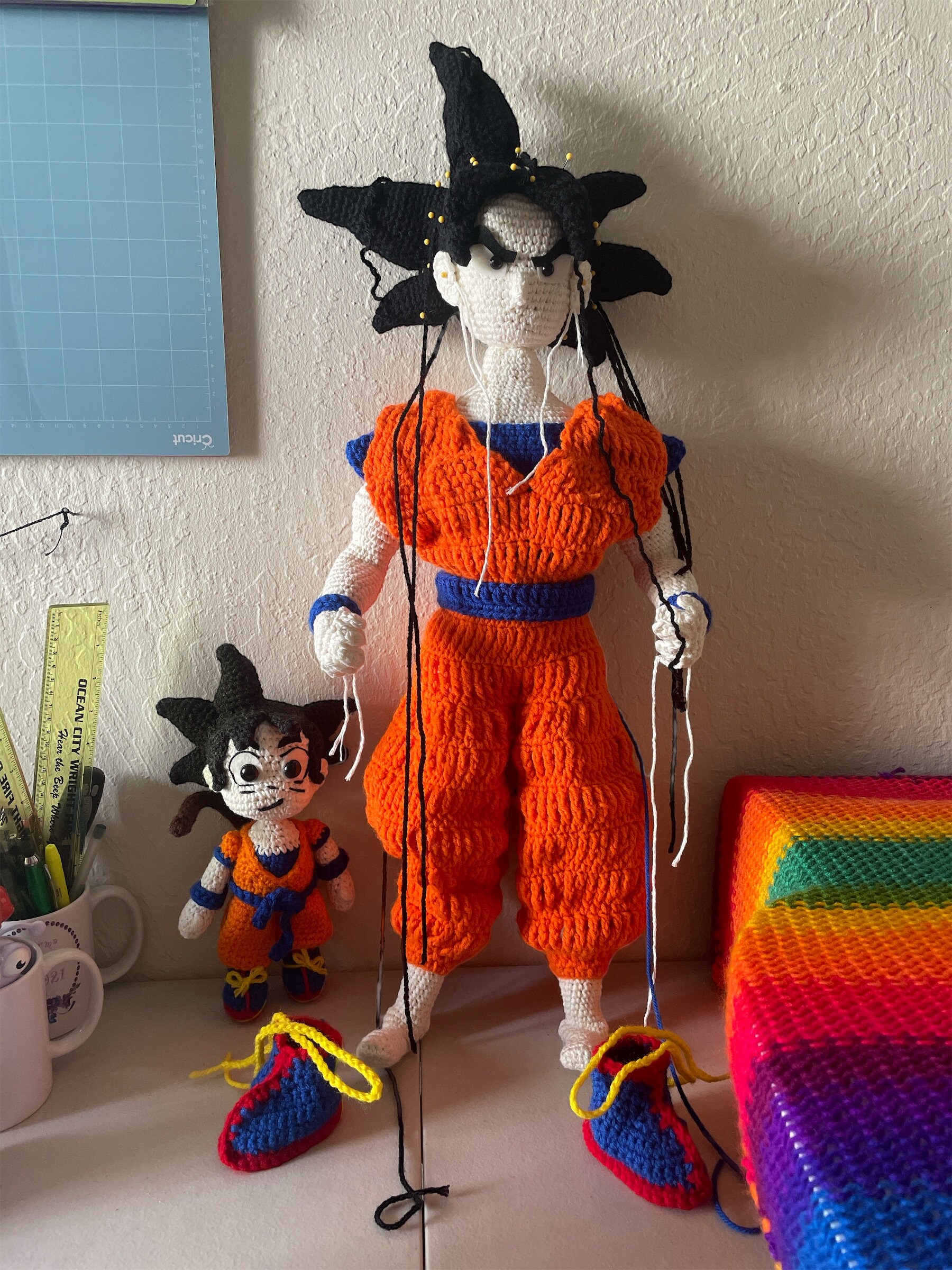 Goku 27 Tall Handmade Crochet /inspired Manga Character - Etsy
