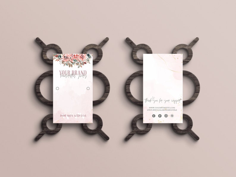 Minimalist Jewelry Business PRINTABLE Jewelry Display Template ...