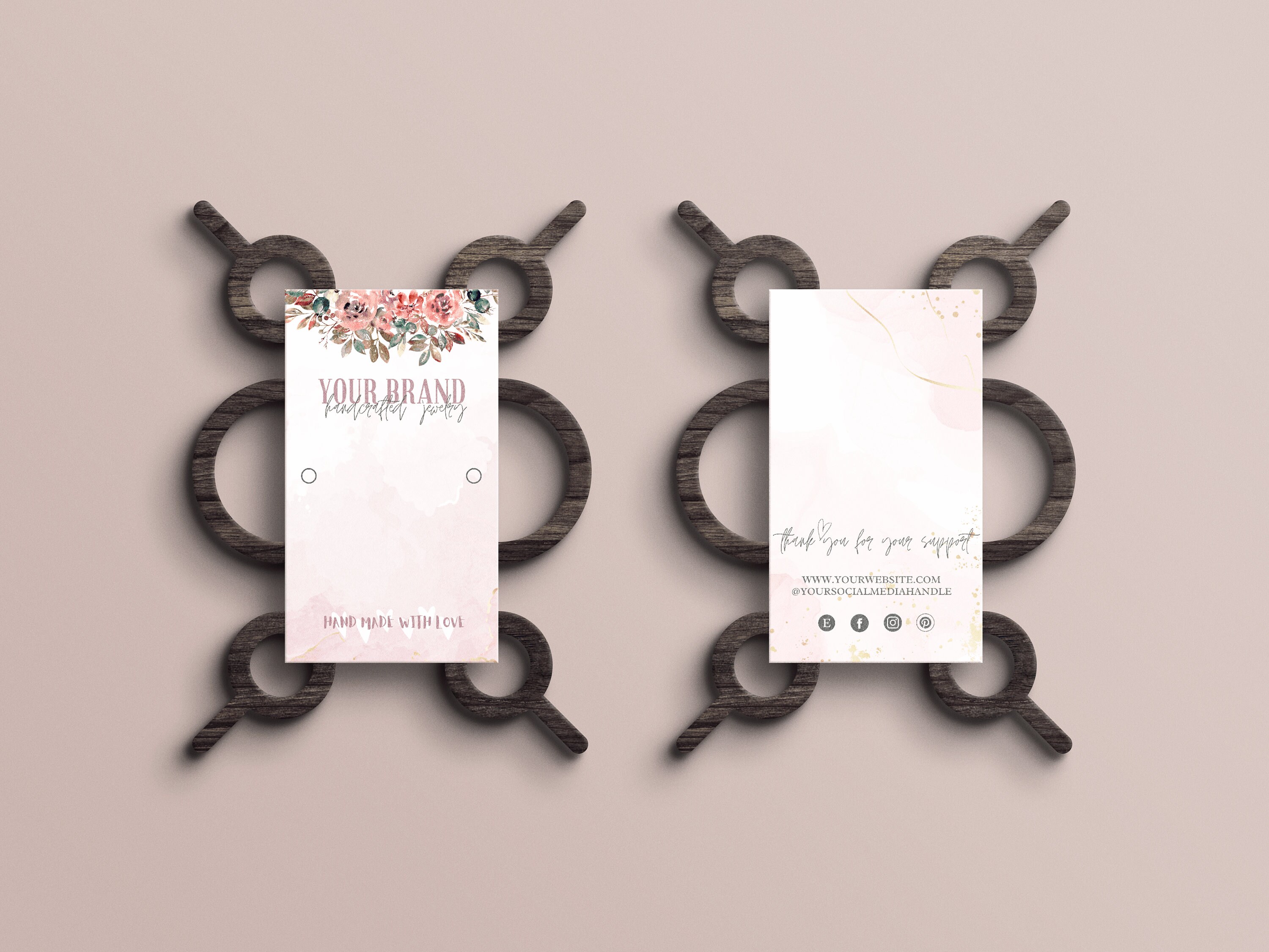 Minimalist Jewelry Business PRINTABLE Jewelry Display Template ...