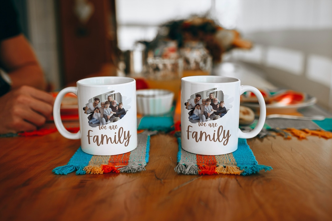Printable We Are Family With Picture Mug Template Customized Mug ...