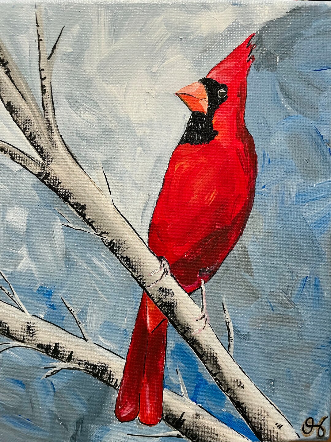 Red Cardinal Bird Art Print - Etsy