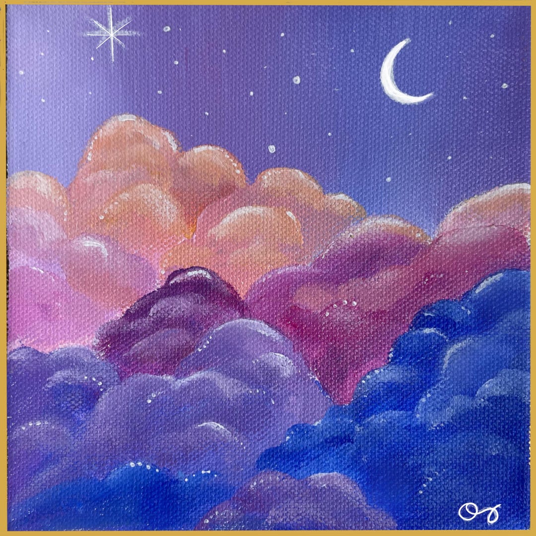 Fantasy Clouds Art Print - Etsy