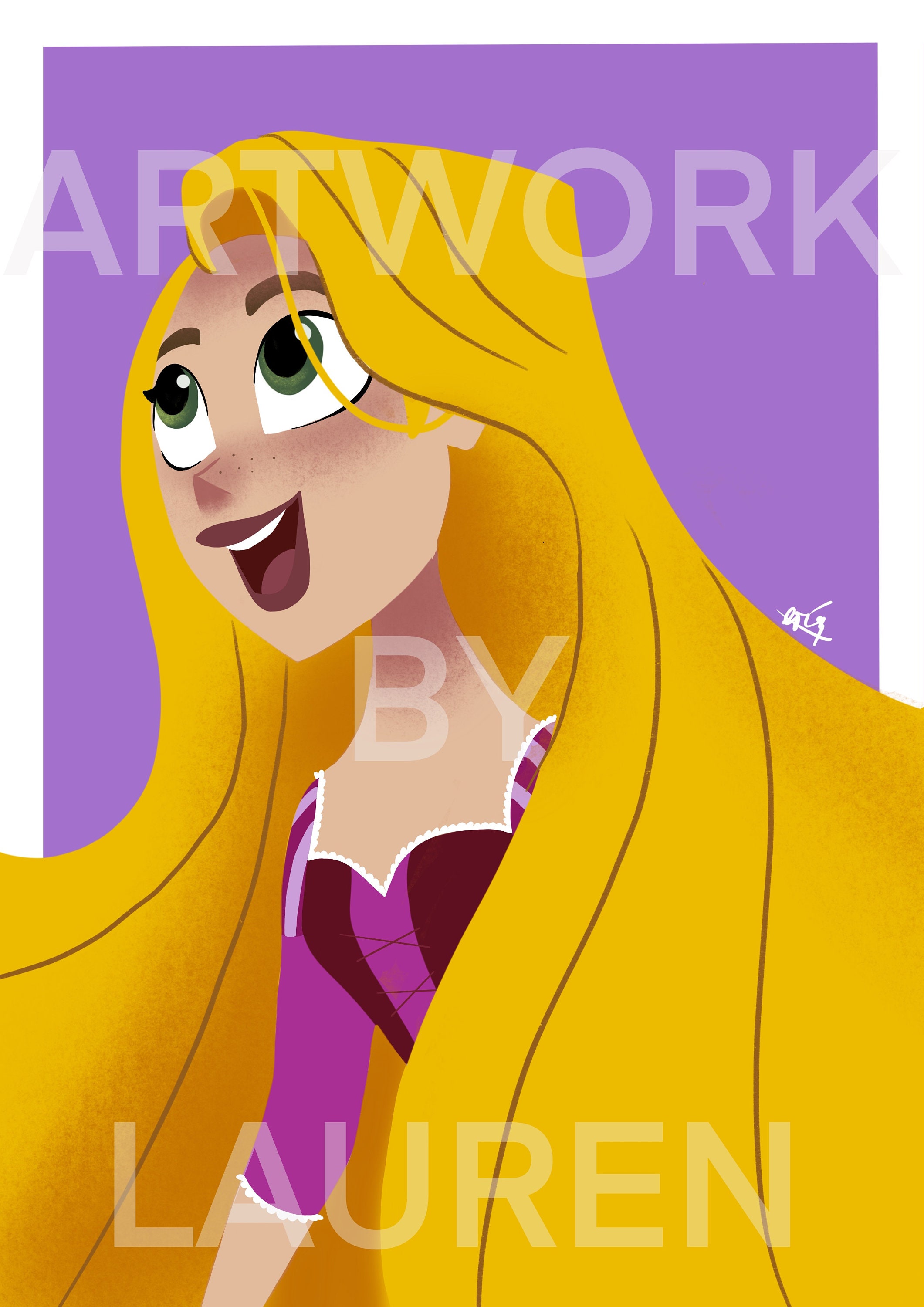 Tangled the Series Rapunzel Disney A4 Print - Etsy