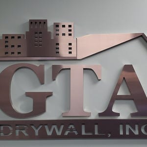 Metal Sign, Office Sign for Wall, Door Metal Signs, Custom Logo Sign ...