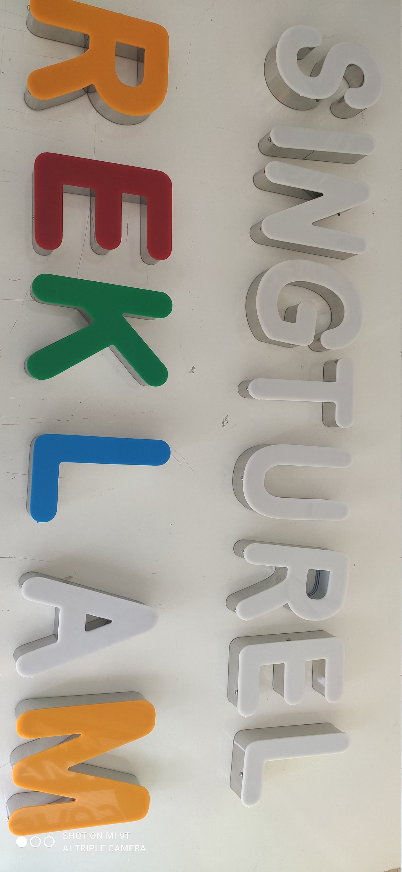 Front-lit Acrylic Sign Wall Art Decor Plexiglass Signage 3D | Etsy