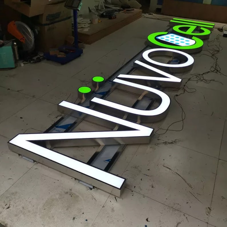 Front-lit Acrylic Sign Wall Art Decor Plexiglass Signage 3D - Etsy