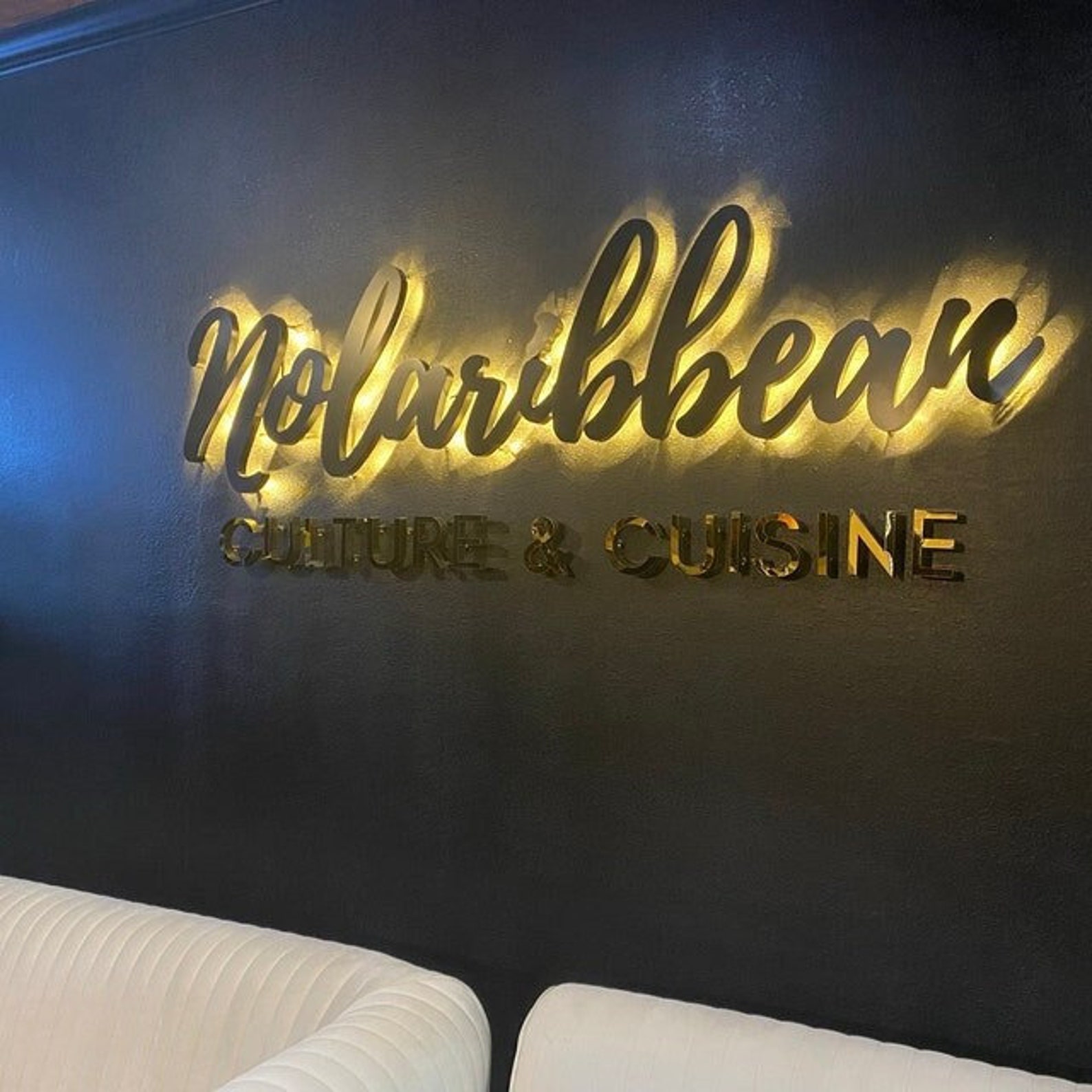 Illuminated Halo Lit Sign – Custom LED Channel Letters, Backlit Metal ...