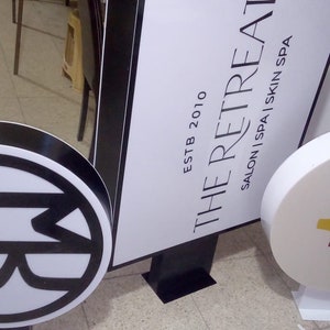 LED Blank Double Sided, Outdoor Projection, Light Box Round Advertising ...