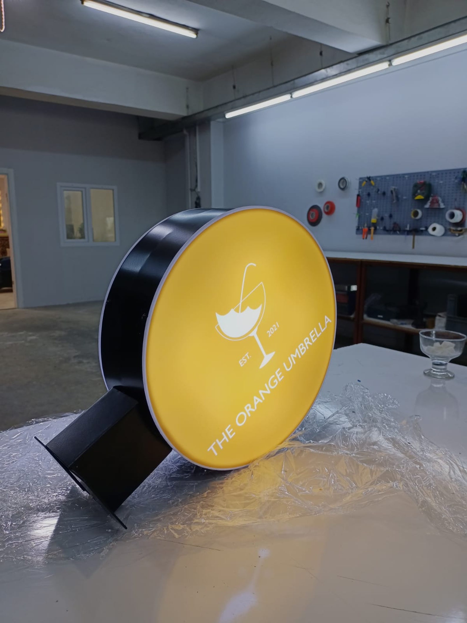 LED Blank Double Sided Outdoor Projection Light Box Round - Etsy