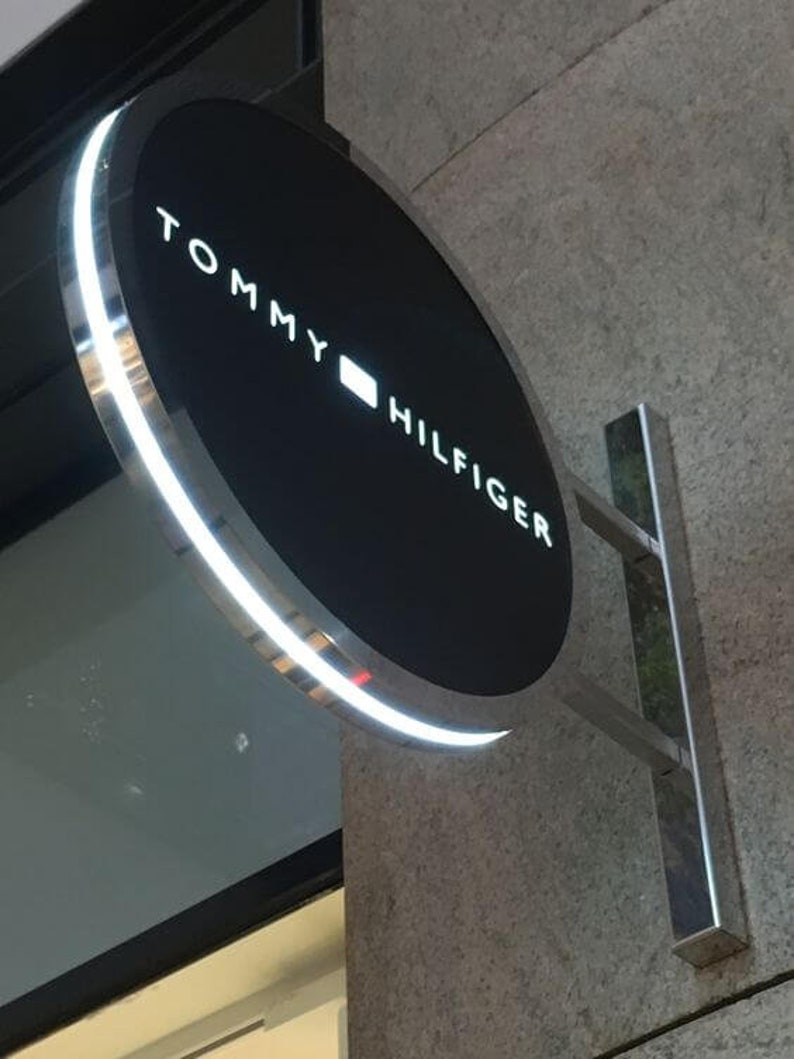 LED Blank Double Sided, Outdoor Projection, Light Box Round Advertising ...