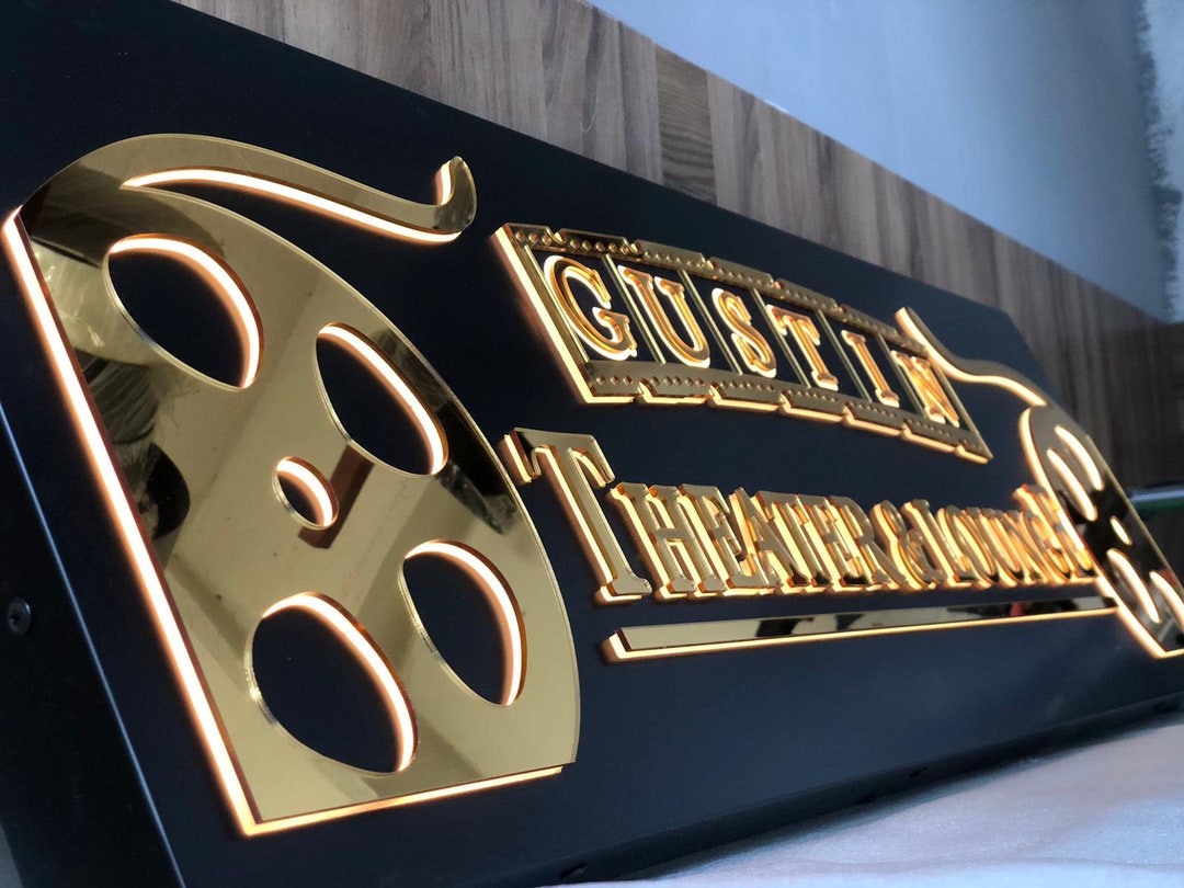 Push Through Sign,lit Sign Metal, Custom Front Store Signage ...