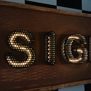 Custom Chrome Neon Sign, Backlit Stainless Steel 3D Letters, Outdoor ...