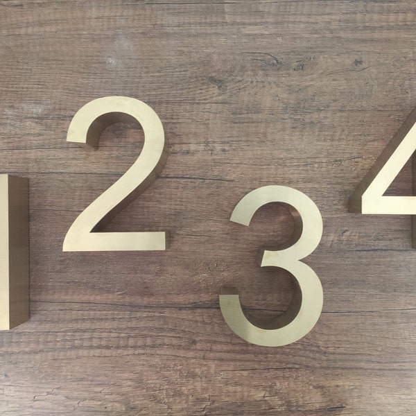 Brass House Numbers - Etsy
