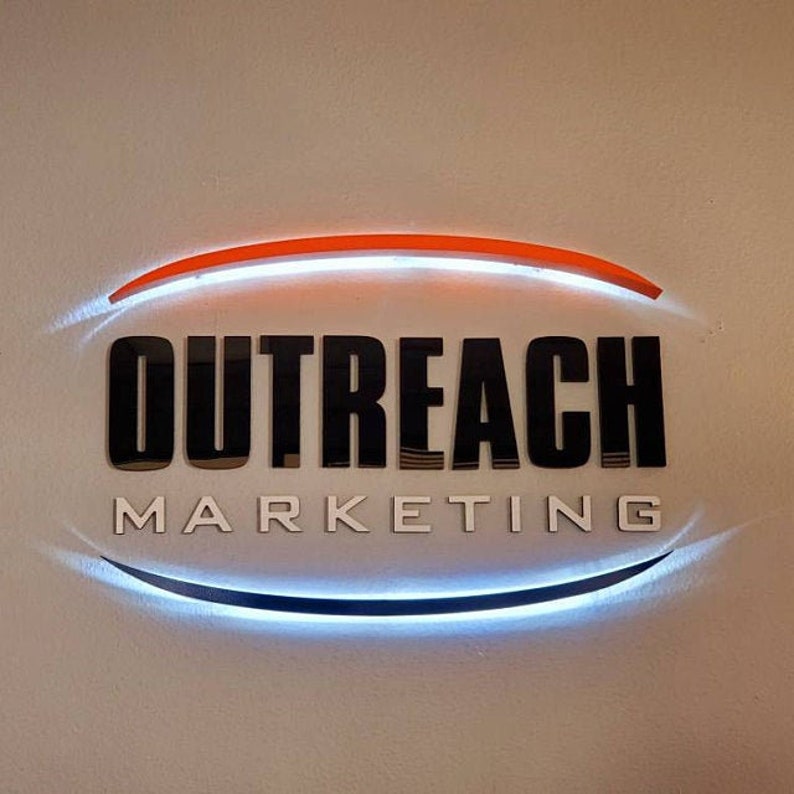 Backlit Signage Custom Led Logo Sign 3D Design Custom Logo - Etsy