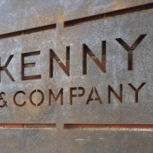 Custom Raw Metal Sign, Metal Wall Sign, Custom Business Logo, Custom ...
