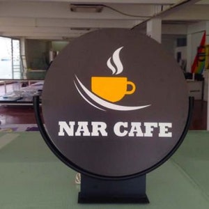 Custom 360 Rotating Outdoor Logo Sign, Double Sided Light Box - Etsy