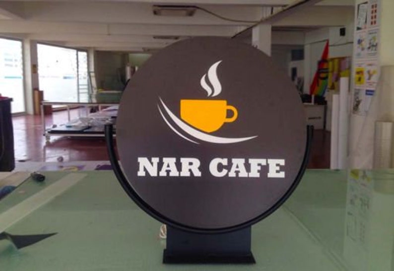 360 Rotating Sign Outdoor Sign Light Box Business Sign - Etsy