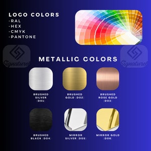 Logo Color Signs, Custom Laser Cut, Logo Sign With Raised 3D Design ...