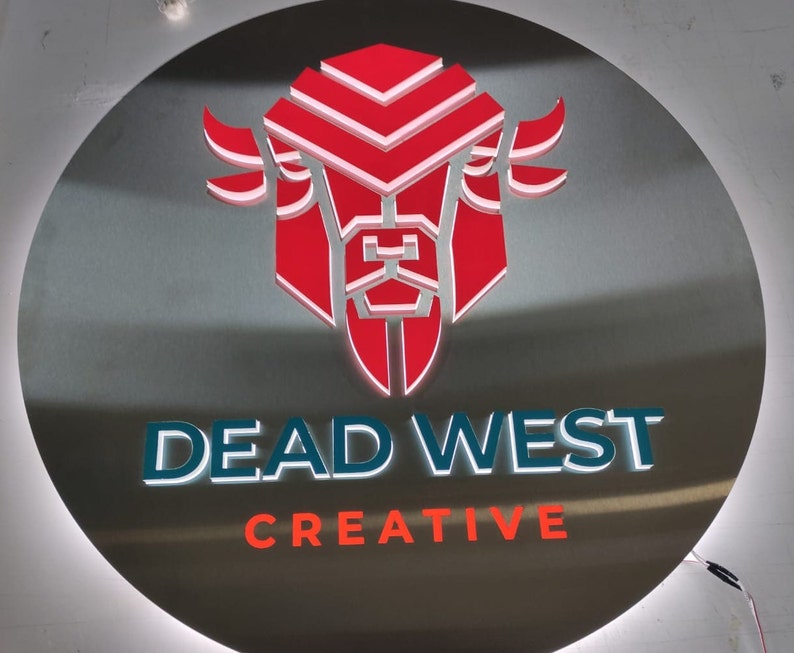 Front Lit and Back Lit Signs Custom Design Signage Office | Etsy