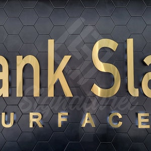 Metal Signage Custom Logo Stainless Steel Laser Cut Signboard Custom ...