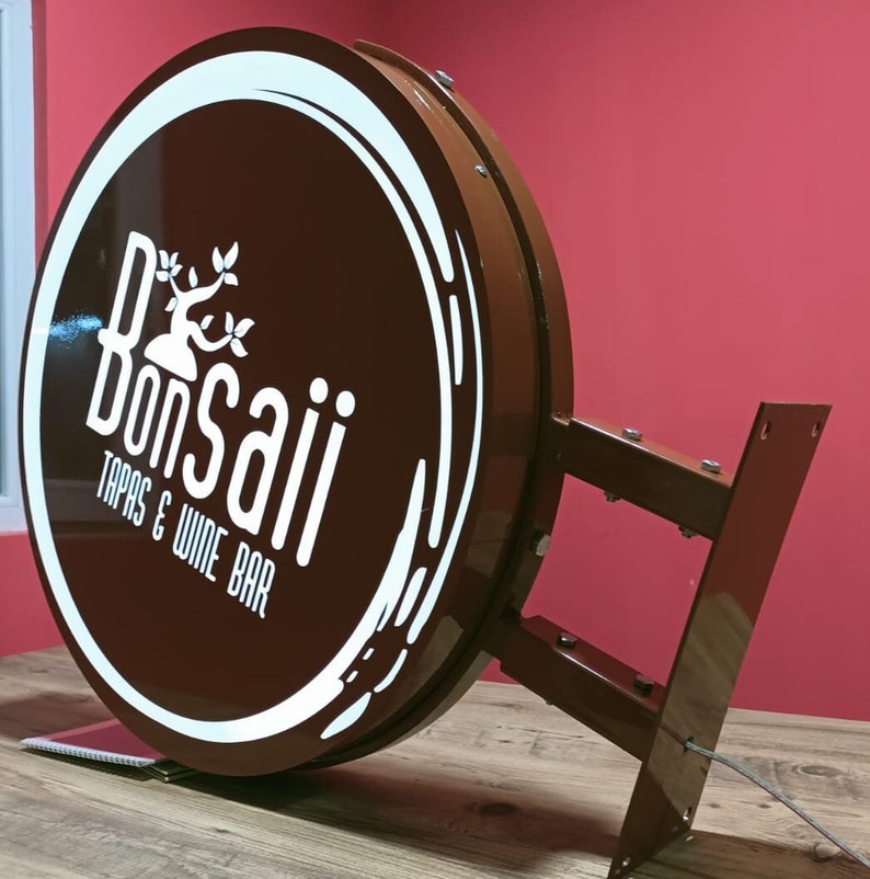 Double-sided Blade Light Box Sign: Custom Logo, Outdoor Business ...