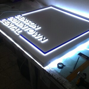 Front Lit and Back Lit Signs, Custom Design Signage, Office Sign for ...