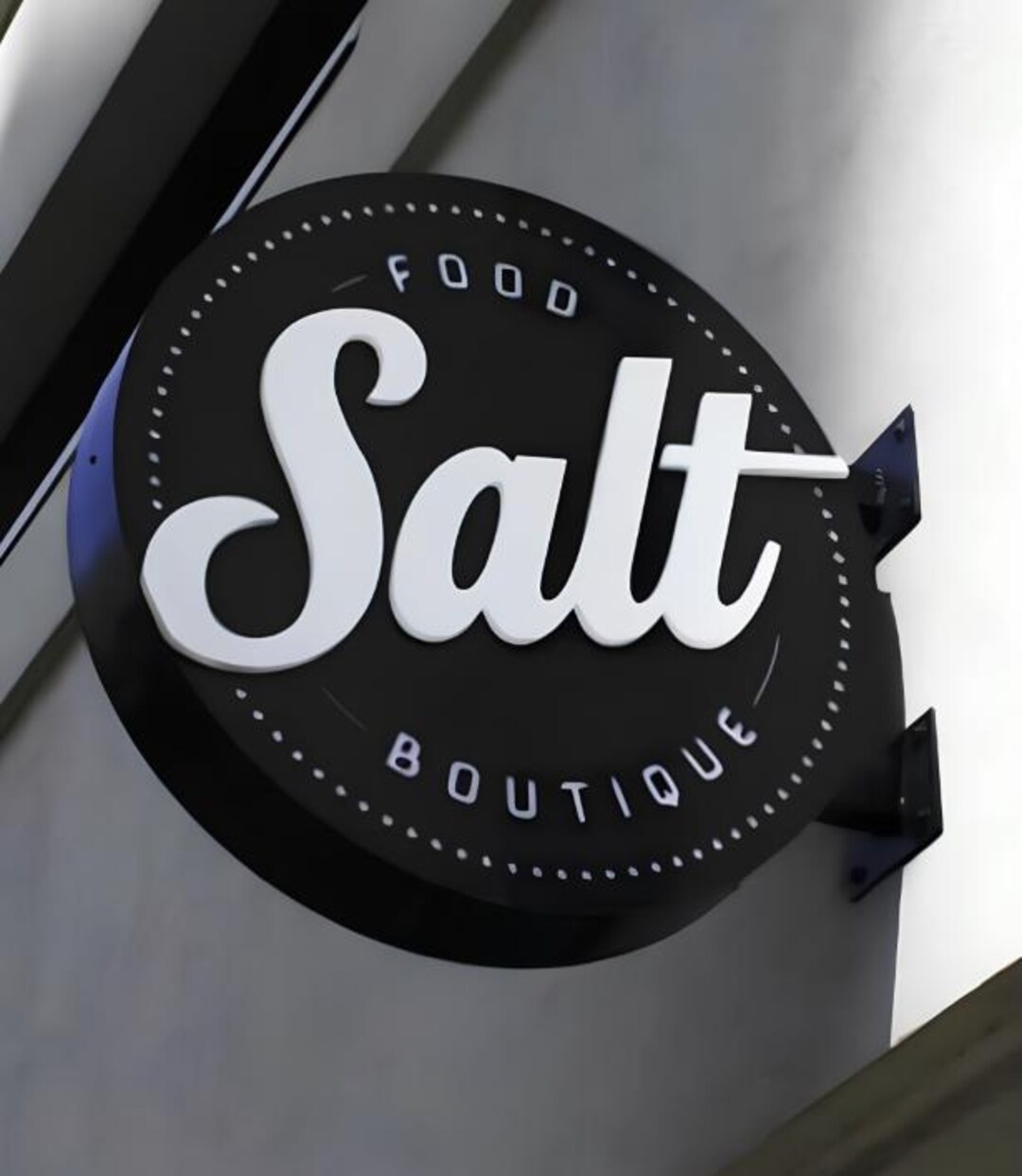 Double Sided Custom Round Exterior Circle Sign and Illuminated Round ...