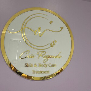 Custom Sign, Personalized Sign, Gold Sign, Boutique Sign, Business Sign ...