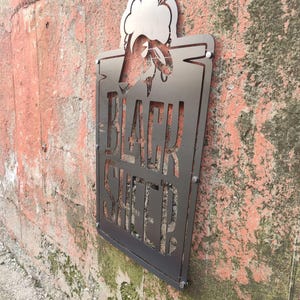 Custom Raw Metal Sign, Metal Wall Sign, Custom Business Logo, Custom ...