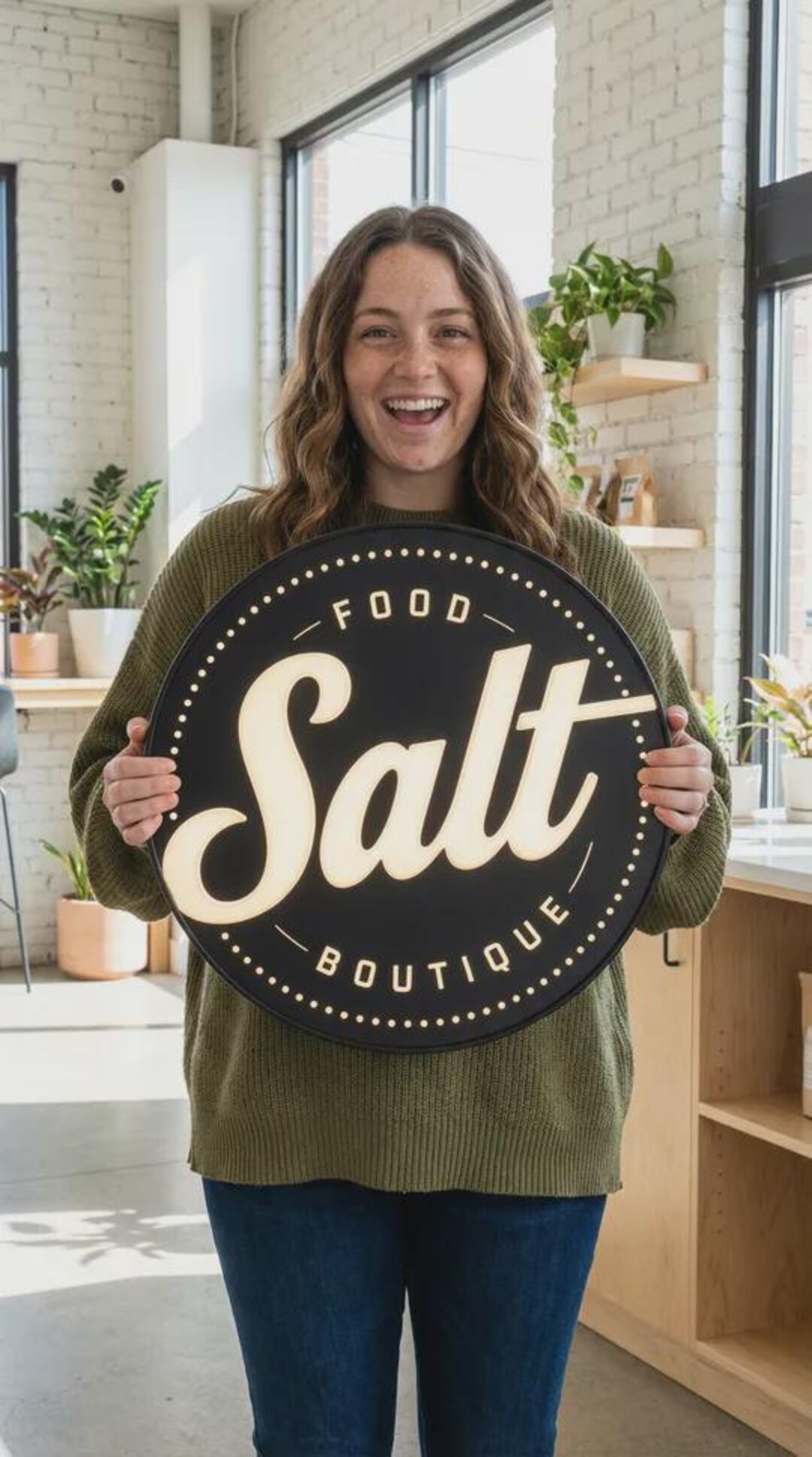 Custom Round Metal Signs, Backlit Round Metal Signs, Backlit Sign - Etsy