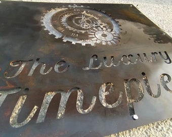 Corten rusted Steel Custom Made Laser Cut House Signs, Made to Order - Etsy