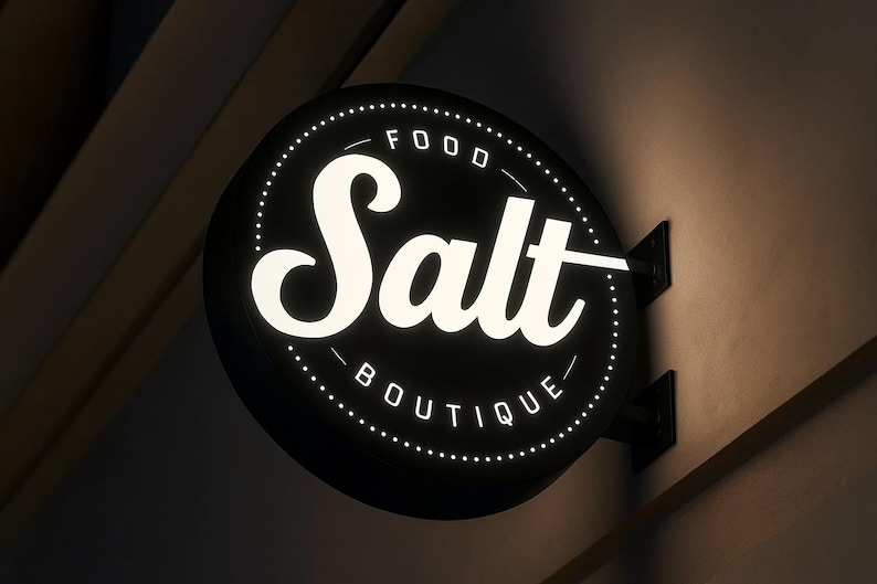 Double-sided Blade Light Box Sign: Custom Logo, Outdoor Business ...
