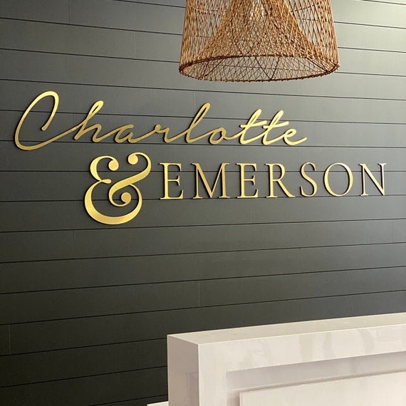 Reception Signage Office Lobby Sign Custom 3D Sign Silver - Etsy
