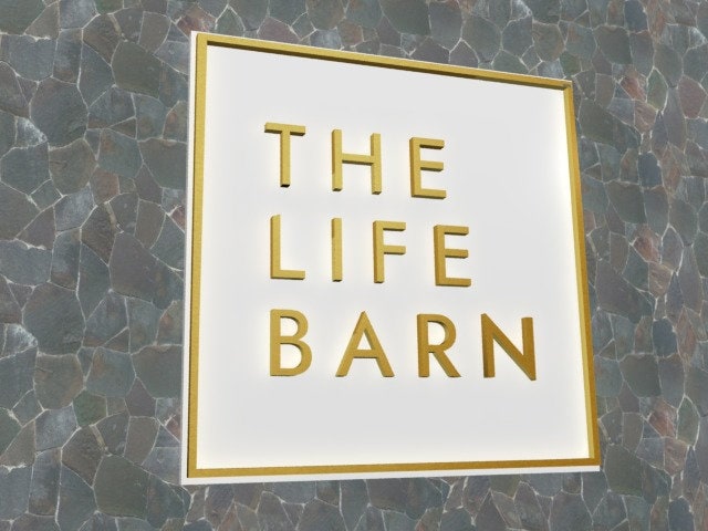 Brushed Gold Office Sign, Custom Metal Letters, Personalized Signage - Etsy
