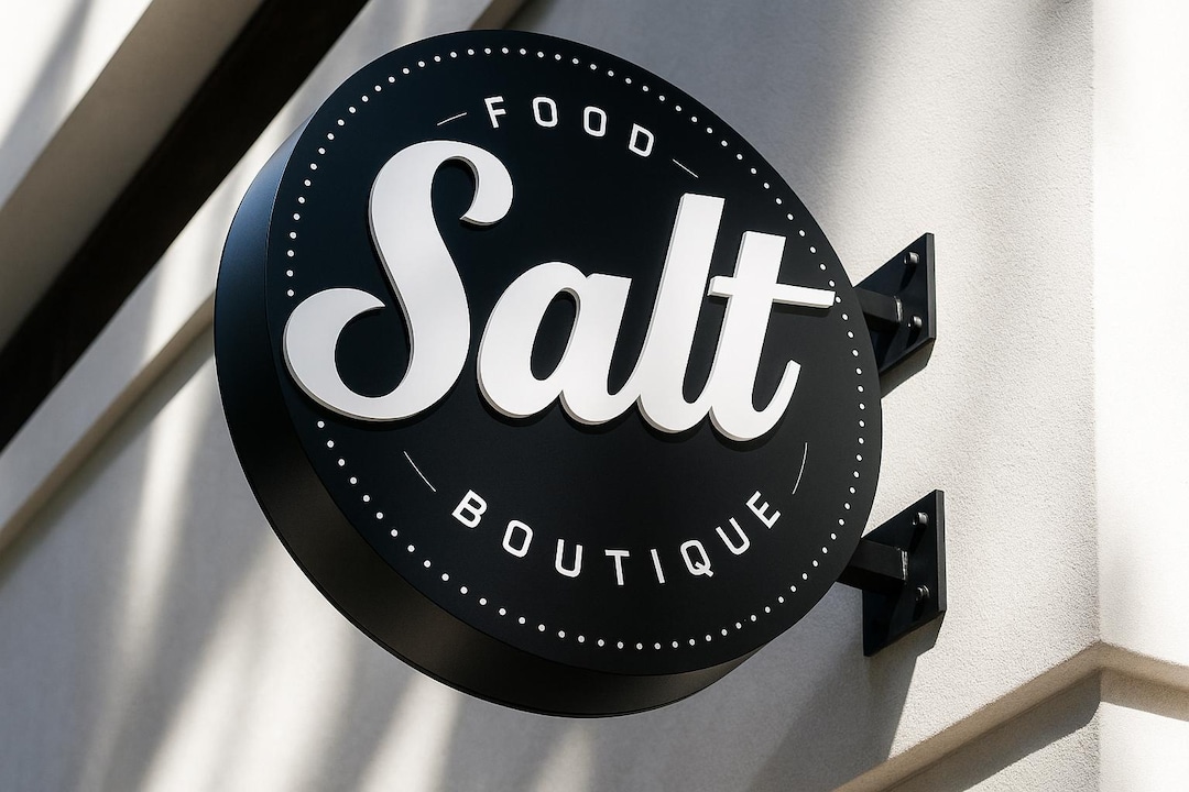 Double Sided Custom Round Exterior Circle Sign and Illuminated Round ...