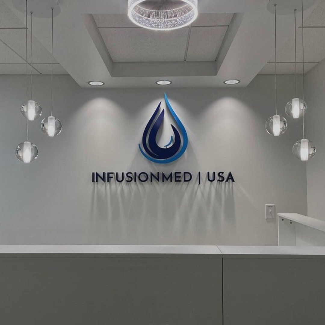 Company Custom Sign, Office Sign for Wall, Spa Signs, Custom 3d Logo ...