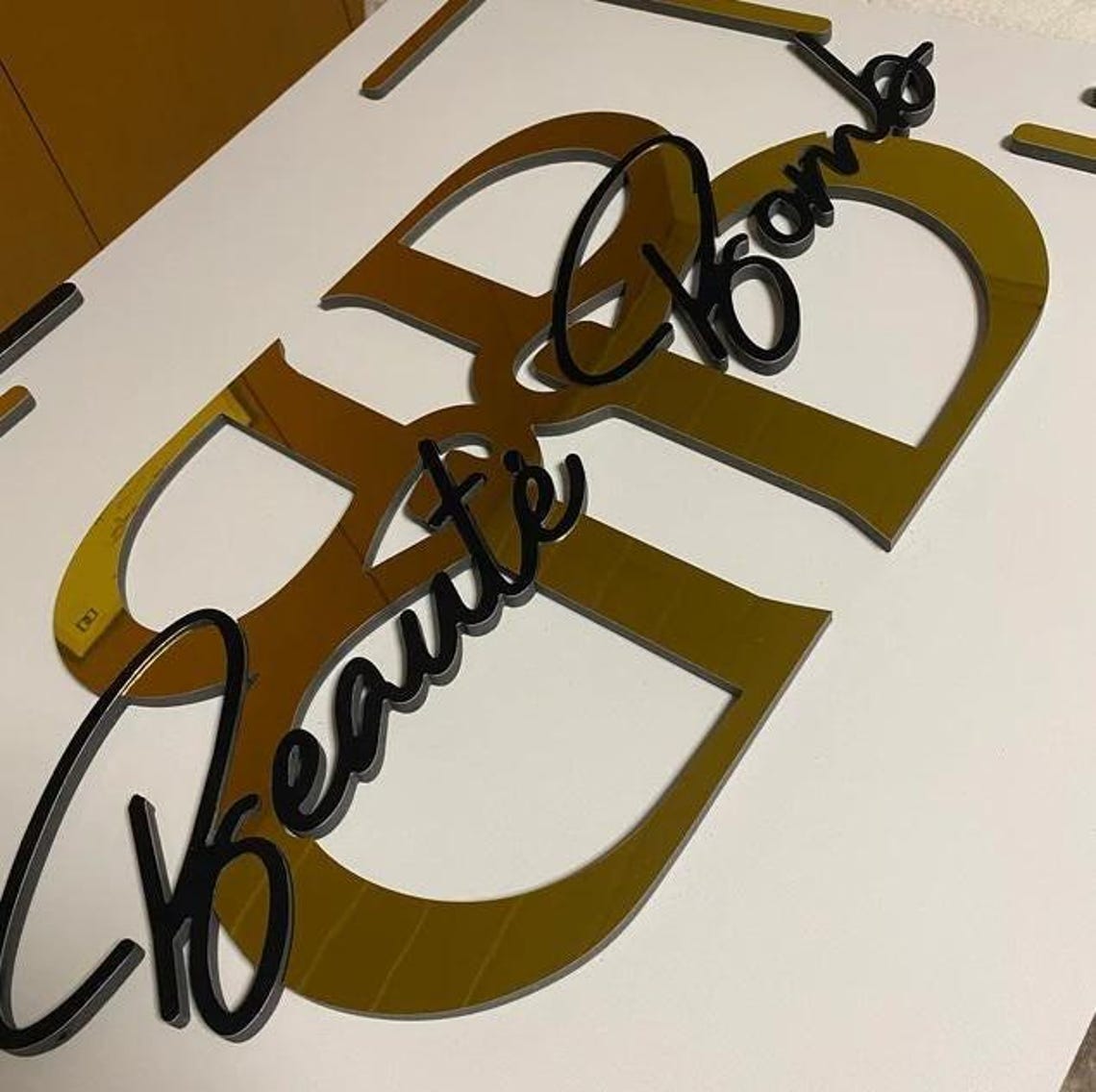 Custom 3D Business Logo Sign: Laser Cut Aluminum Office Wall Decor - Etsy