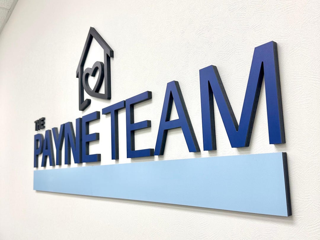 Custom Logo Sign, 3D Office Wall Decor, Business Sign - Etsy