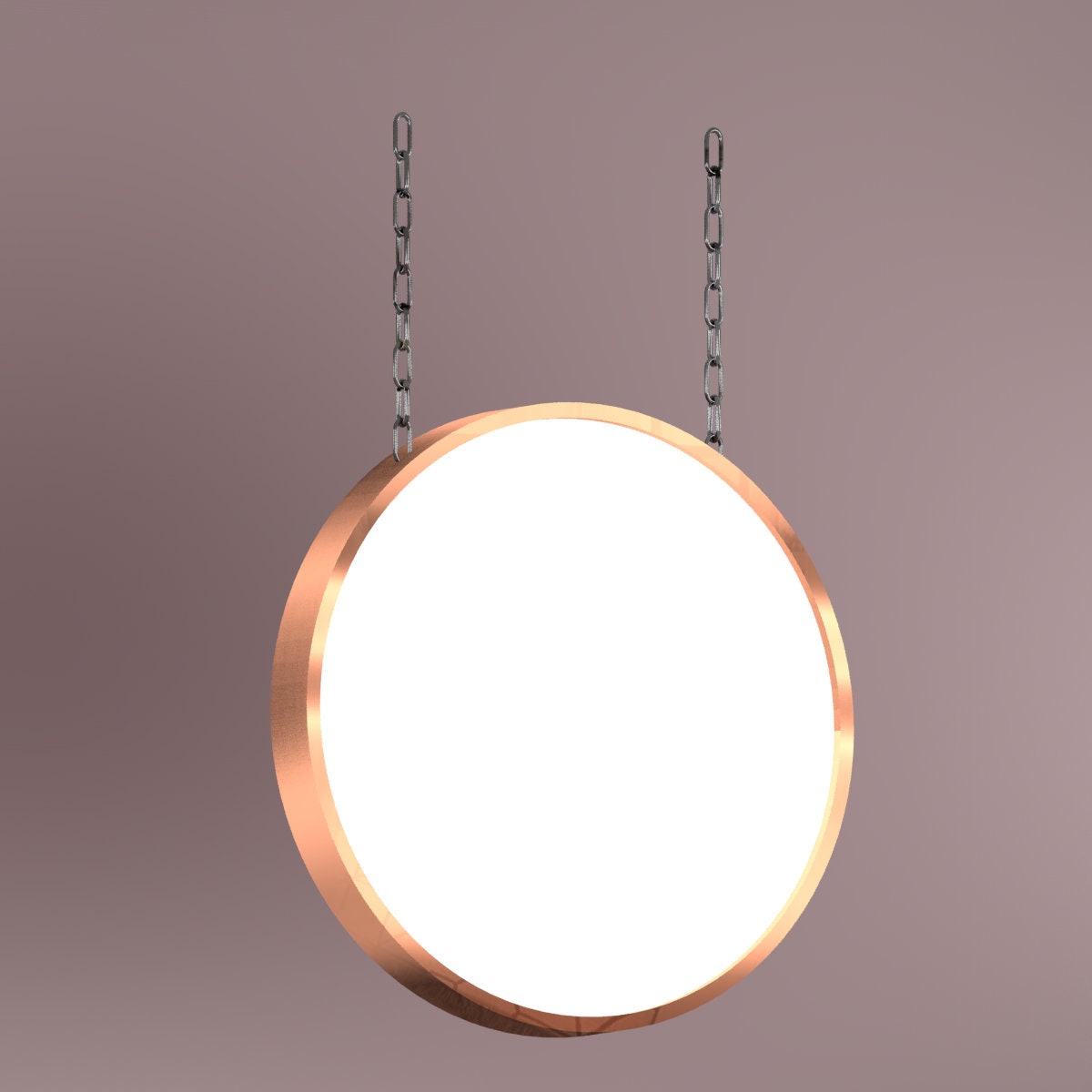 Ceiling Hanging Round Light Box Pendant Light Box Sign - Etsy