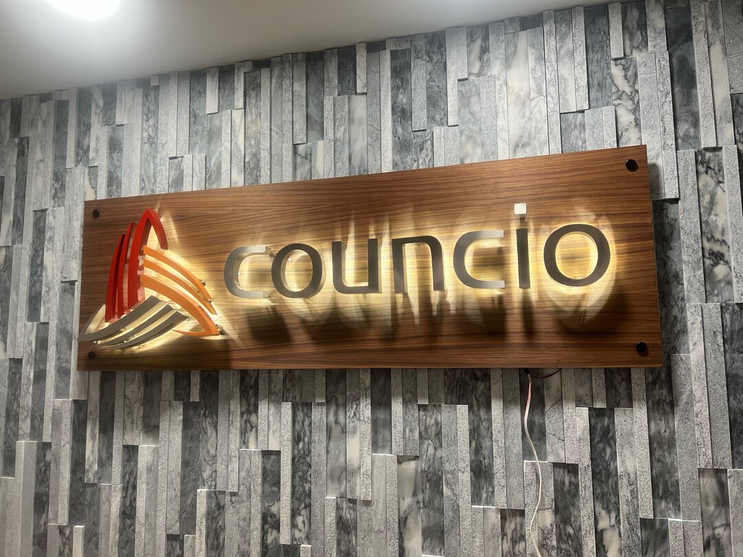 Light Sign , Business Custom Led Sign, Backlit Stainless Steel 3D ...