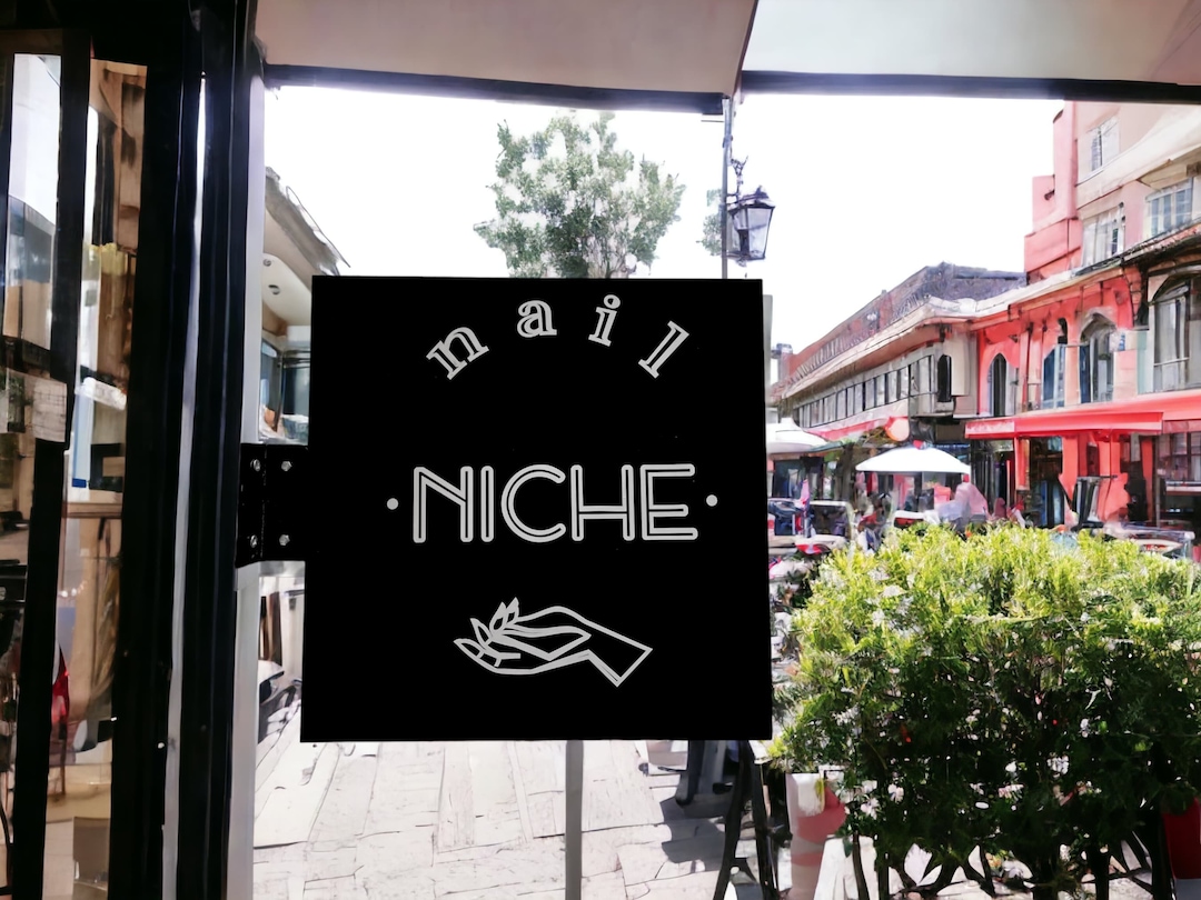 Square Blade Sign: Double Sided Metal Outdoor Sign - Etsy