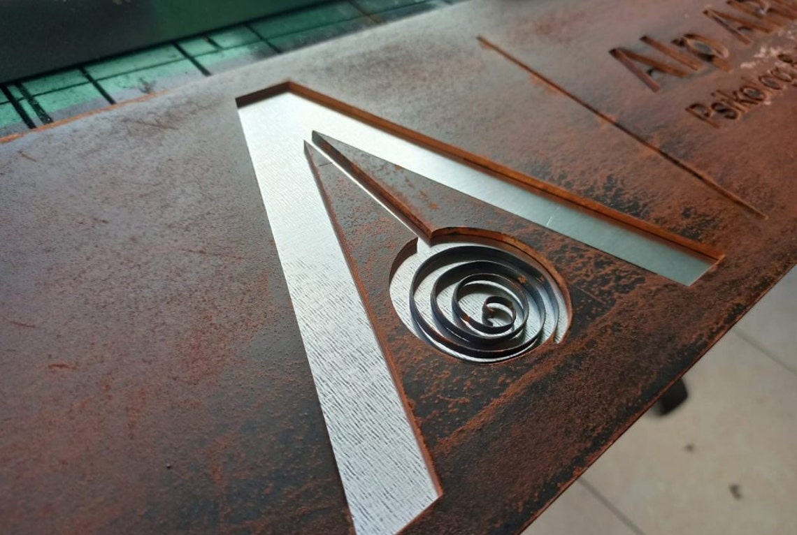 Corten rusted Steel Custom Made Laser Cut House Signs Made - Etsy UK