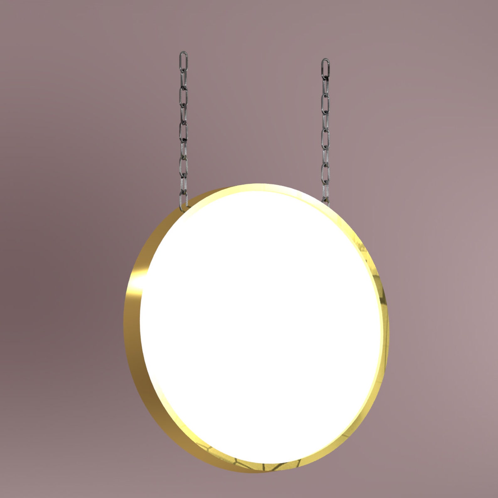 Ceiling Hanging Round Light Box Pendant Light Box Sign - Etsy