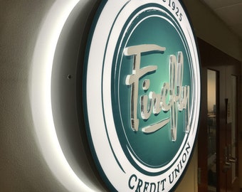 Round Metal Signs - Etsy