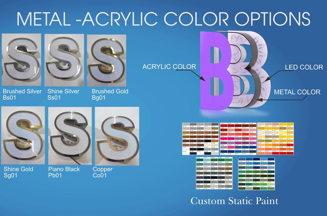 Front-lit Acrylic Sign Wall Art Decor Plexiglass Signage 3D - Etsy