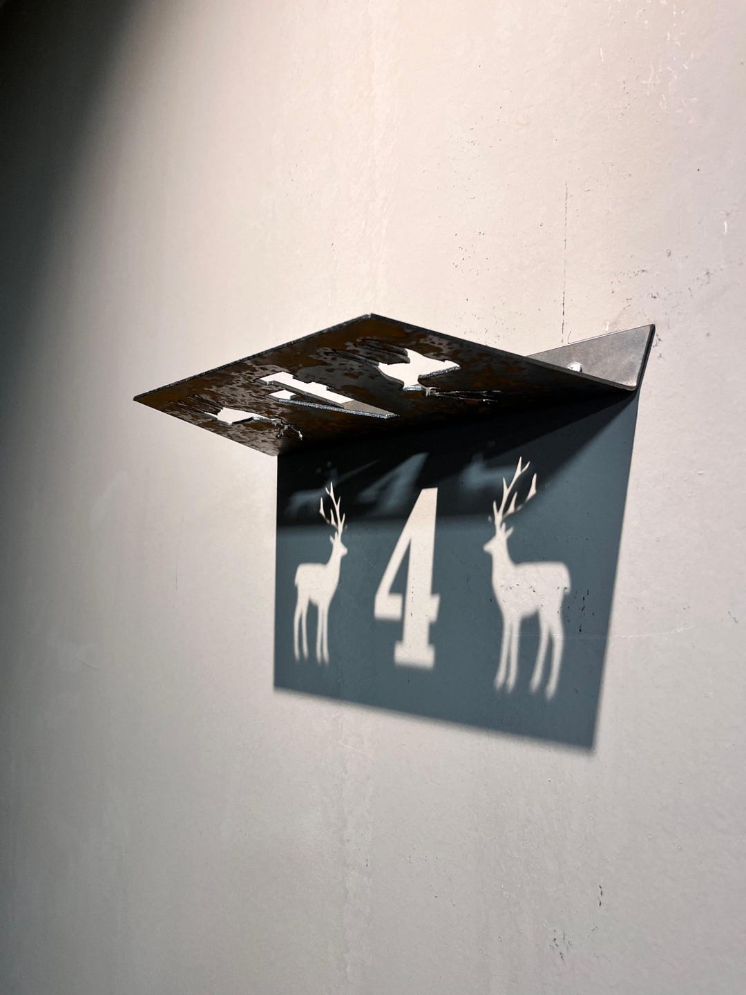 Custom Metal Sign, Laser Cut Wall Mounted Sign, Custom Logo, Shadow ...