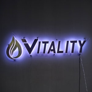 One-piece Backlit Sign With Acrylic Backing, RGB Backlit Sign, Custom ...